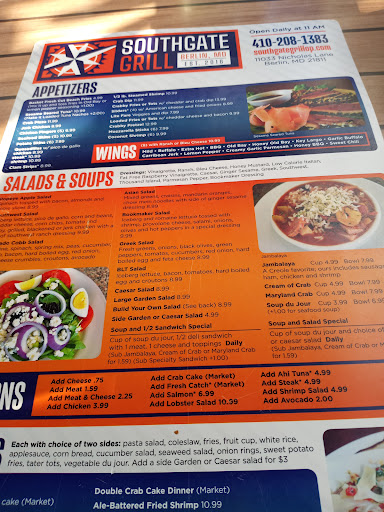 Southgate Grill - American restaurant - Berlin, Maryland - Zaubee