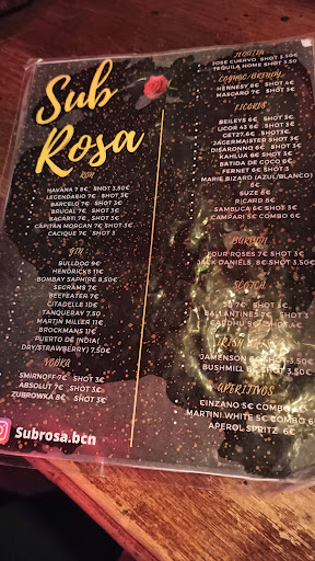 Restaurante Sub Rosa en Barcelona