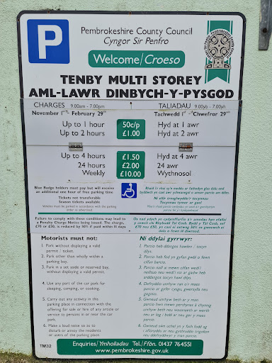 Tenby Multi-Storey Pay And Display Car Park in Tenby, - Zaubee