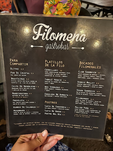 Restaurante Filomena Gastrobar en Barcelona