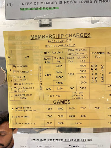 Captain Fasih Babar Amin Shaheed Sports Complex DHA Phase 6 - 135 ...