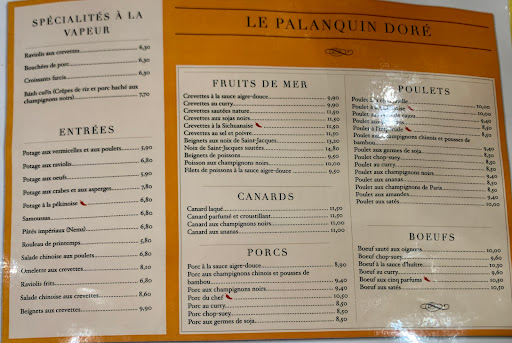 Restaurant Le Palanquin Dore dans Niort