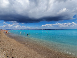 Elli beach 🏖️ Rhodes island, Greece - detailed features, map, photos