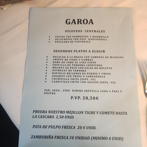Restaurante Garoa en Soria