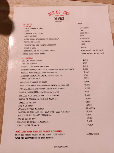 Restaurante Devici en Vic