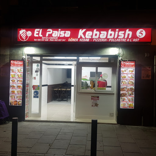 Restaurante El Paisa Kebabish 5 en L'Hospitalet de Llobregat