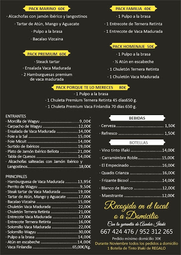 Restaurante Asador Iñaki en Málaga