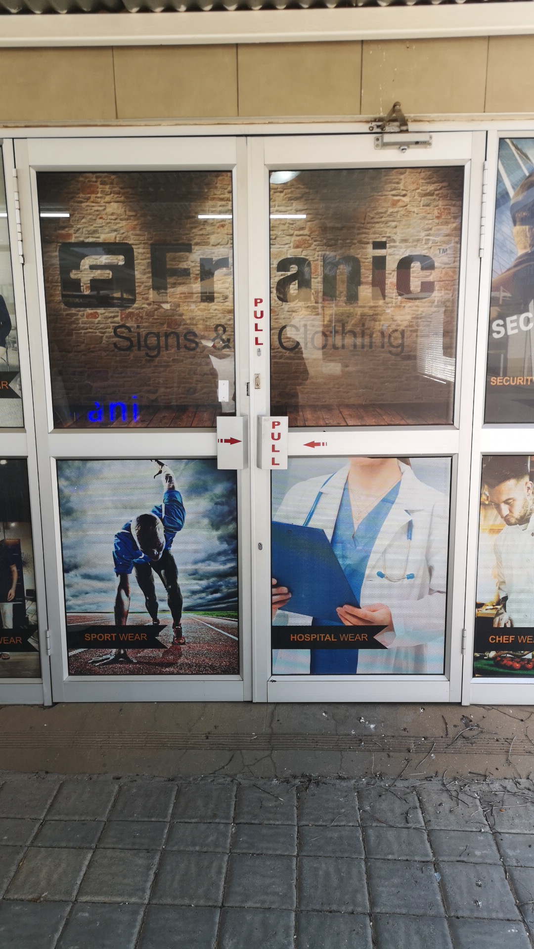 Franic Signs in the city Kimberley