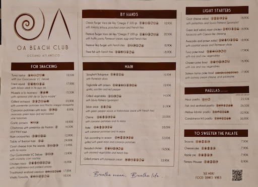 Restaurante OA Beach Club en Arona