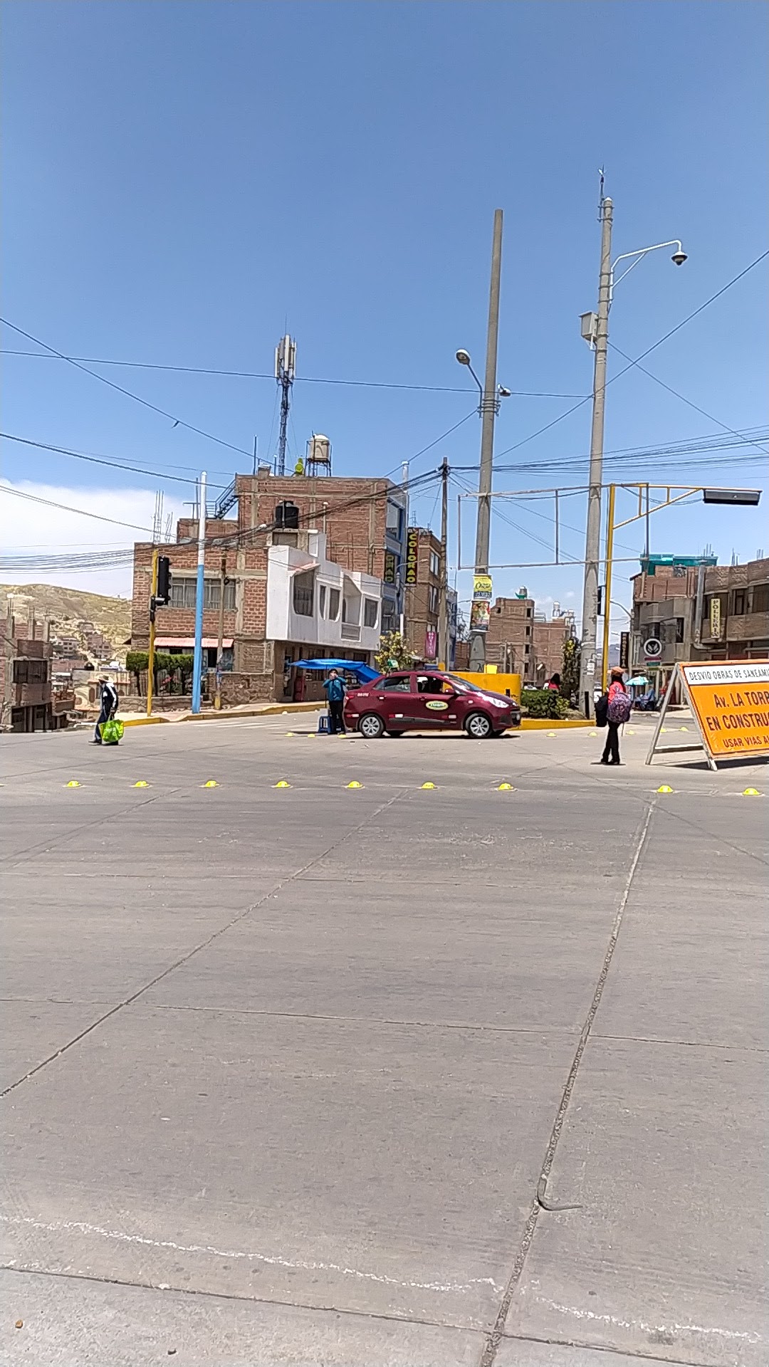 Parque Huascar en la ciudad Puno