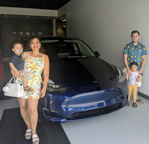 Tesla in Downtown, Honolulu, Hawaii - Zaubee
