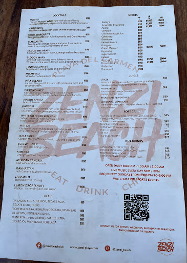 Restaurante Zenzi Beach Bar & Restaurant, México en Solidaridad