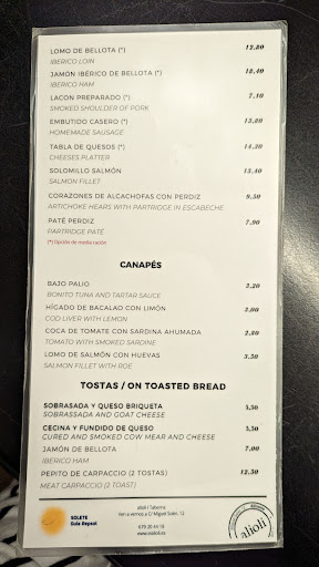 Restaurante Alioli en Alicante