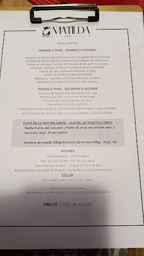 Restaurante Matilda en Sant Cugat del Vallès