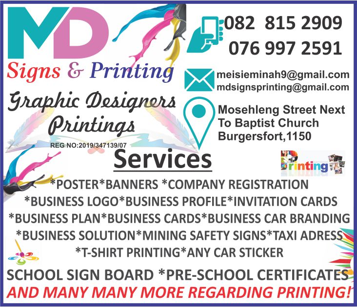 MD SIGNS & PRINTING in the city Polokwane