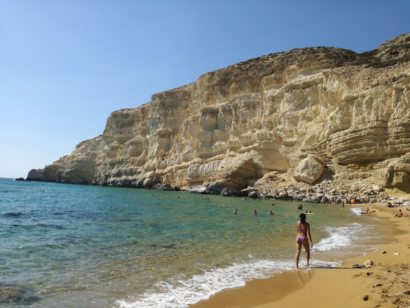 Matala Red beach (Greece, Crete) - travel guide