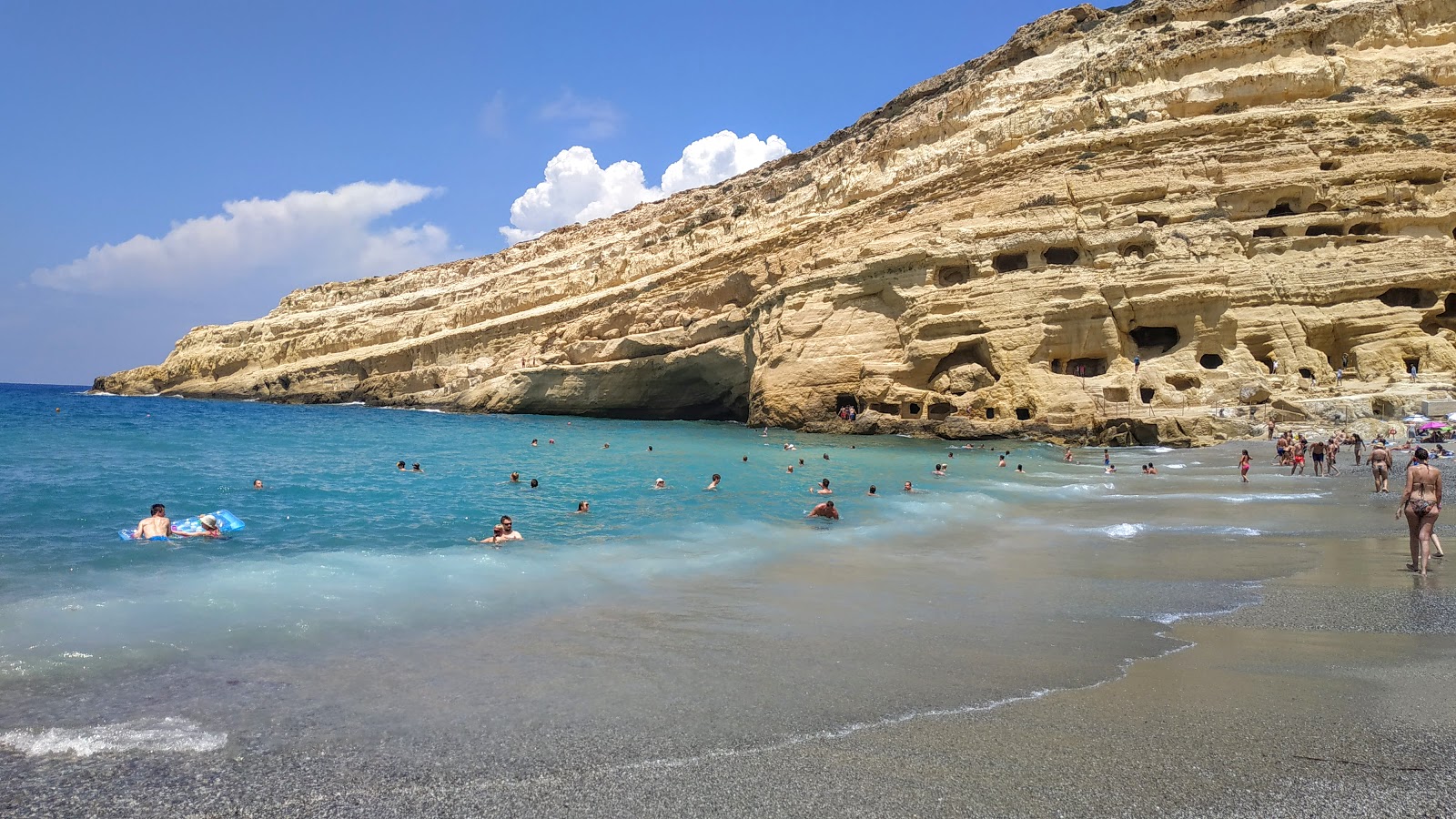 Matala Red beach (Greece, Crete) - travel guide