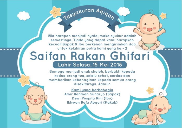 49+ Contoh Desain Undangan Aqiqah Anak Background 49+ Contoh Desain Undangan Aqiqah Anak Background