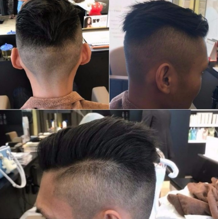 style rambut slope tepi - VancetaroBrooks