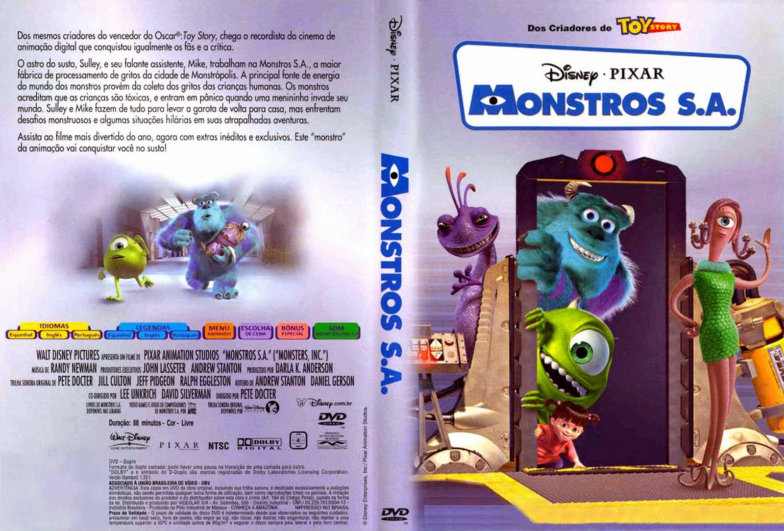 Monstros S.A. (2001) Torrent – BluRay 1080p 3D HSBS Dual Áudio 5.1 ...