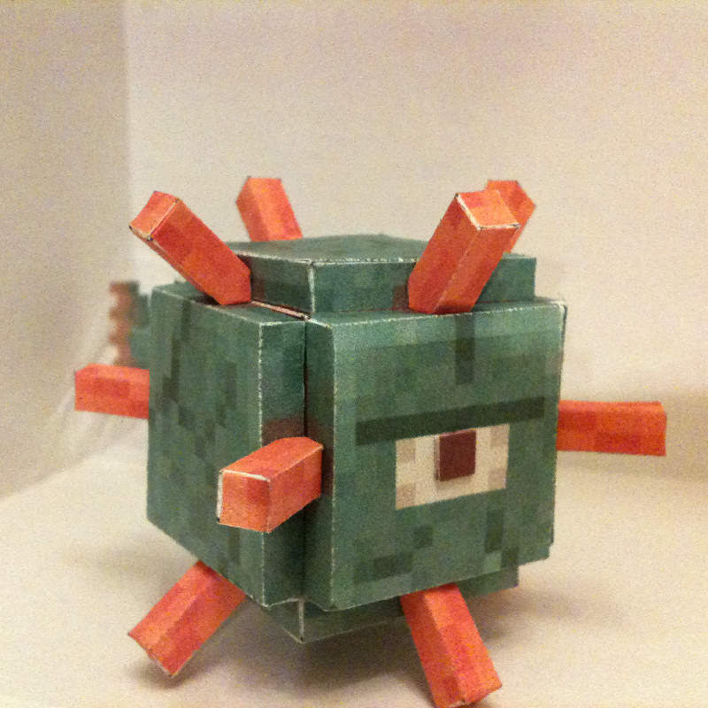 Minecraft Guardian Papercraft ~ Free Papercraft Paper Model And Papertoy
