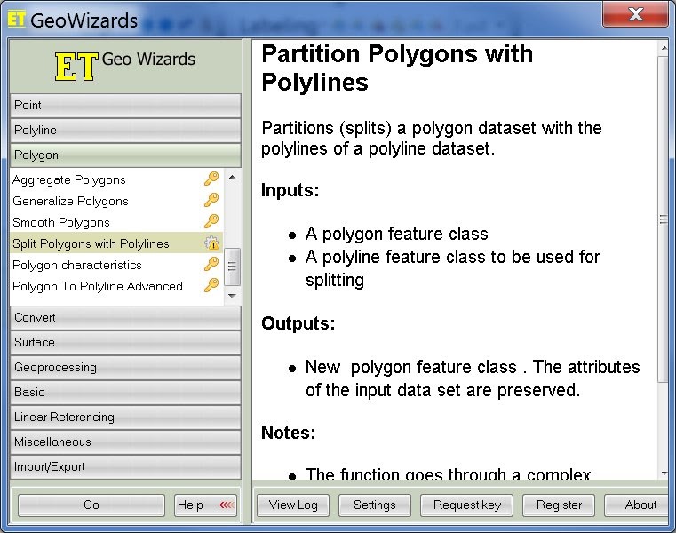arcgis 10.0 - Splitting polygon with line using ArcPy? arcgis 10.0 - Splitting polygon with line using ArcPy?