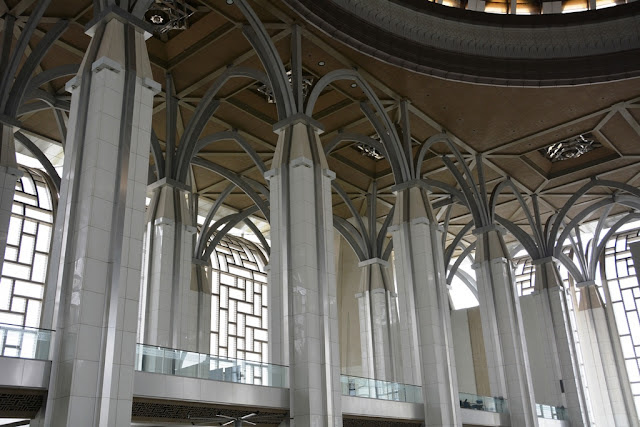 Modern architecture of the Putrajaya Steel Mosque, Kuala Lumpur ~ The ...