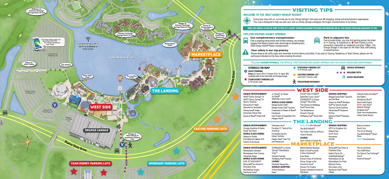 Updated Disney Springs Maps Now Available (Dec. 2015) - Orlando Theme ...