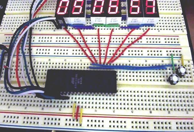 Avr Programming Digital Clock Using Seven Segment Display And Atmega16