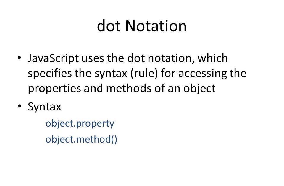 34 Javascript Object Dot Notation Javascript Answer