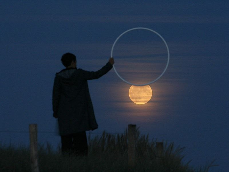 Forced perspective: Let’s play together with the sun and the moon ...