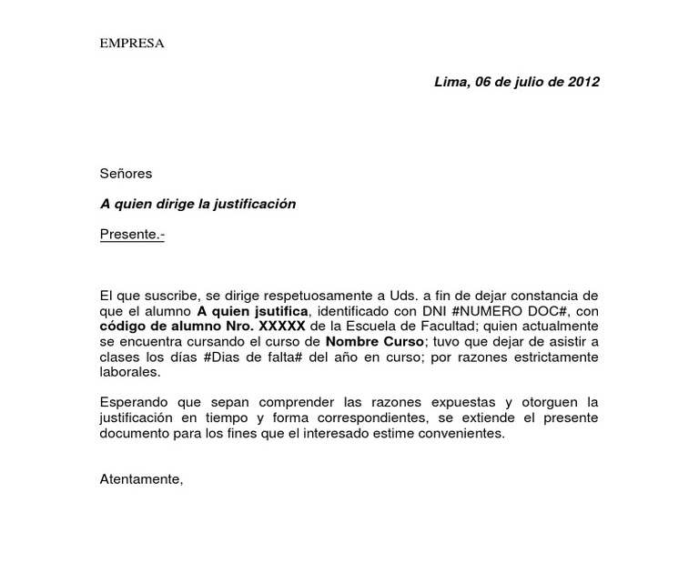 Carta De Justificacion Ejemplo New Sample C - vrogue.co Carta De Justificacion Ejemplo New Sample C - vrogue.co