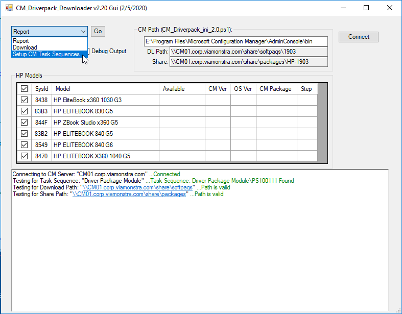 HP Developers Portal | Scripting the Download and use of HP DriverPacks in MEMCM